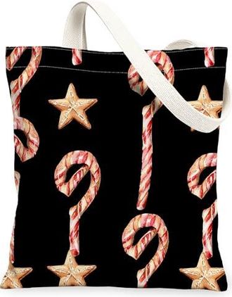 Generic Sacs fourre-tout en toile de canne &agrave; sucre dorge, sacs de courses r&eacute;utilisables, l&eacute;gers et lavables avec bandouli&egrave;re pour voyage, plage, &eacute;picerie, 33 