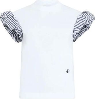 Patou Femme, Tops, Blanc, Taille: 38 FR T-Shirt E26