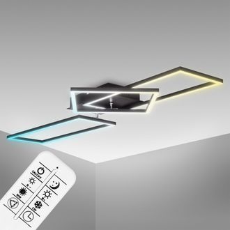 B.K.Licht LED Deckenlampe mit Fernbedienung, schwenkbar, einstellbar warmweiß bis kaltweiß, Deckenleuchte, LED Lampe, Wohnzimmerlampe, Schlafzimmerlampe, Küchen