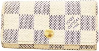 Louis Vuitton unisex, Pre-owned, Blanc, Taille: ONE Size Porte-cl&eacute;s en tissu Pre-owned