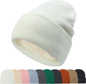 Dreshow Warme Strickm&uuml;tze f&uuml;r Damen Herren Winterm&uuml;tzen f&uuml;r Unisex Dicke Beanie M&uuml;tze f&uuml;r Extreme K&auml;lte