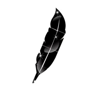 Frcolor Stereoskopischer Spiegel in Federform Selbstklebend Aus Acryl Naturgetreuer Ziegelmustereffekt Einfacher Und Moderner Stil F&uuml;r Wanddekoration Geruchsf