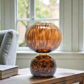 Millumine Lampe &agrave; poser en verre fa&ccedil;on l&eacute;opard Adonis