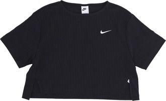 Nike Rib Jersey Top - - Sport - Damen - Schwarzk - L