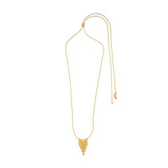 Dansk Copenhagen Audrey Verstellbare Kronleuchter-Rohre & Zirkonia-Halskette - - Accessories - Damen - Gelb - ONE SIZE