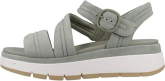 Clarks Femme, Chaussures, Vert, Taille: 38 EU Sandales Plates à Brides Tuscan