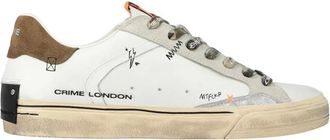 Crime London Homme, Chaussures, Blanc, Taille: 45 EU Deconstructed Baskets