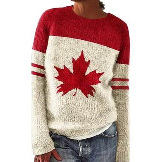 Generic Pull long pour femme, grande taille, pull en tricot torsadé pour femme, pull Fairisle, vêtements hippiques, col rond, baggy lounge, sweat-shirt léger,