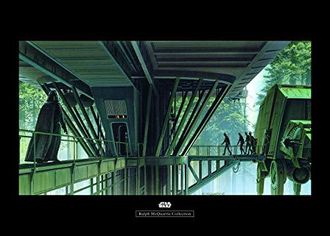 Komar Wandbild | Star Wars Classic RMQ Endor Dock | Kinderzimmer, Jugendzimmer, Dekoration, Kunstdruck | ohne Rahmen | WB136-70x50 | Gr&ouml;&szlig;e: 70 x 50 cm (Brei
