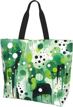 Generic Motif Irr&eacute;gulier Sac A Main Femmes L&eacute;ger Tote Bag Pliable Sac Fourre Tout Pour Plage Voyage Travail