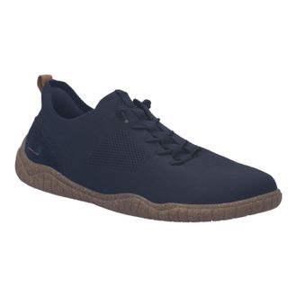 Josef Seibel Slip-On Sneaker JOSEF SEIBEL Wallace 05, Herren, Gr. 42, nachtblau, Textil, Veloursleder, Schuhe, Slipper, Komfortschuh mit elastischen Schn&uuml;rsenkeln,