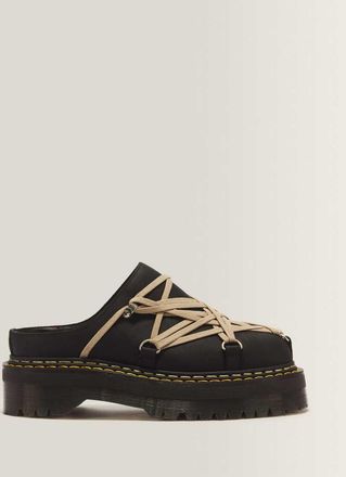 Dr. Martens Leder Rick Owens Megalace Mules in Schwarz, Gr&ouml;&szlig;e: 36