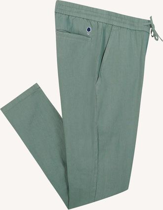 Faguo Pantalon lin vert deau - DREUILLE
