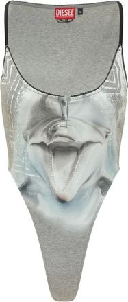 Diesel Femme, Tops, Gris, Taille: 38 FR Haut sans manches