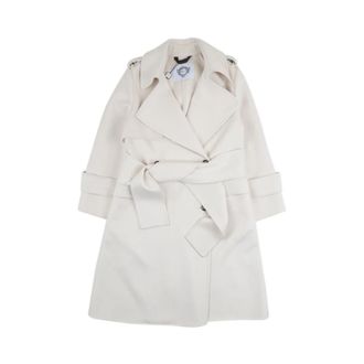 DIEGO M Eleganter Trenchcoat - - Coats - Damen - Wei&szlig; - 2XS
