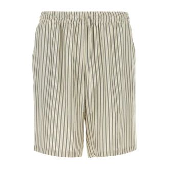 Le Kasha Homme, Shorts, Multicolore, Taille: L Embroidered Silk Bermuda Shorts