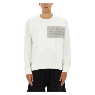 Maison Margiela Sweatshirt mit Zahlen-Motiv - - Sweatshirts & Hoodies - Herren - Wei&szlig; - M