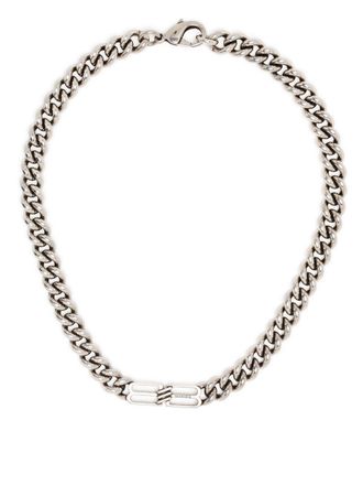 Balenciaga BB Icon Gourmet Halskette - Silber