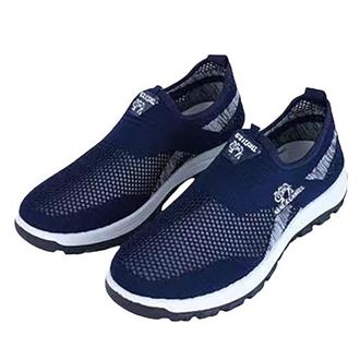 Generic Chaussures dext&eacute;rieur pour hommes &agrave; enfiler : chaussures de course &agrave; semelle souple chaussures de sport l&eacute;g&egrave;res baskets respirantes chaussures de lois