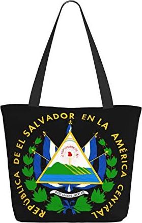 AOOEDM Drapeau du Salvador Sac &agrave; provisions pour femme 13 x 11 x 7 pouces. Le cadeau parfait pour la Saint-Valentin. Cest de la Saint-Valentin pour maman, fi