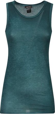 Avant Toi Femme, Tops, Vert, Taille: 38 FR D&eacute;bardeur Ras du Cou Sans Manches