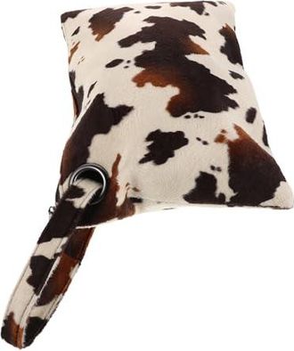 IFUNDOM Pochette Zipp&eacute;e &agrave; Imprim&eacute; Vache Marron pour Femme Petit Paquet &agrave; Main de Soir&eacute;e Polyvalent Pochette Habill&eacute;e avec Compartiments Mariage et Usage Quoti