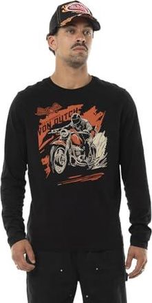 Von Dutch Tee Shirt Homme 100% Coton, T-Shirt Homme Swift, Col Rond & Regular Fit, Noir Taille XL