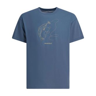 Montbell Wickron T-Shirt - - Tops - Herren - Blau - M