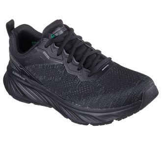 Skechers Edgeride Erlson-Sneaker f&uuml;r Herren, Schwarzer Strick-Pu-Besatz, 42.5 EU