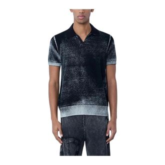 Diesel K-Lawrie Tricot Polo - Homme - Pulls - Noir - Taille: M