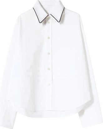 Plan C Plan C, Femme, Blouses et Chemises, Blanc, Taille: 42 FR Boxy Shirt