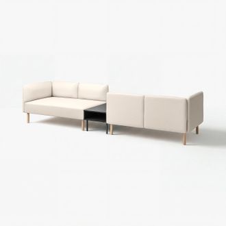 IKEA LILLEHEM 4er-Sitzelement mit Ablage