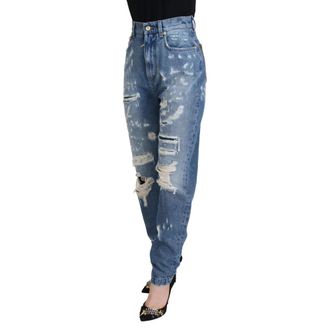 Dolce & Gabbana Zerrissene Jeanshose - - Jeans - Damen - Blau - 2XS