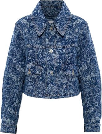 Ganni Femme, Vestes, Bleu, Taille: 36 FR Veste en jean