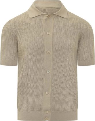FILIPPO DE LAURENTIIS Homme, Pulls, Beige, Taille: 2XL Camicia MC Grana Riso