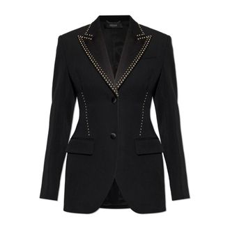 Versace Femme, Vestes, Noir, Taille: 38 FR Blazer clout&eacute;