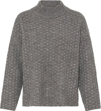 Ichi Ichi, Femme, Pulls, Gris, Taille: 42 FR Ihkamara Ls19 Strik