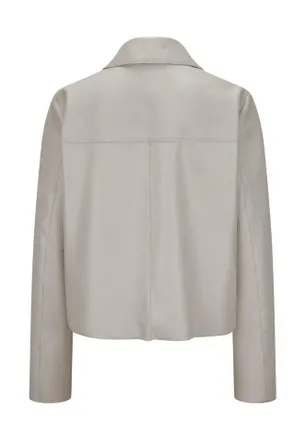 Milestone Lederjacke MSNylah Damen Bikerjacke Jacke Leder normale Passform