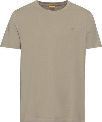 Camel Active Herren Basic Kurzarm T-Shirt mit Rundhalsausschnitt Khaki, menswear-6XL