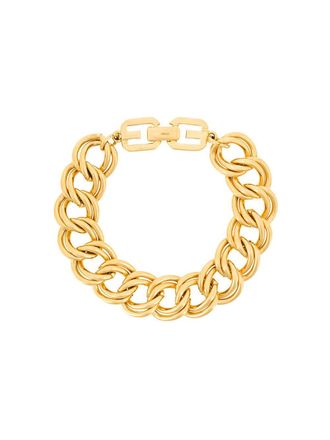 Givenchy 1980s Double Chain Link Bracelet - Or