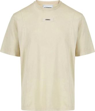 Iceberg Homme, Tops, Beige, Taille: XL T-shirt Coupe Classique