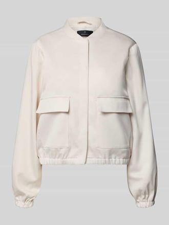 Monari Bomberjacke aus Satin mit Pattentaschen