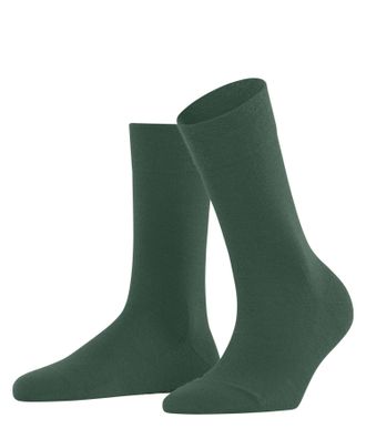 Falke Damen Socken Sensitive Berlin W So Wolle Baumwolle mit Komfortbund 1 Paar, Gr&uuml;n Caiman 7998, 35-38