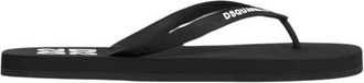 Dsquared2 Homme, Chaussures, Noir, Taille: 45 EU Logo Flip Flops