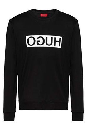 HUGO BOSS Hommes Dicago Sweat &agrave; Logo invers&eacute; en Coton Interlock