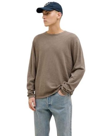Jack & Jones Jjesummer Knit Crew Neck Sn Pull en Tricot pour Homme, Falcon, L