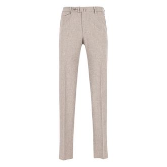 Tagliatore Ma&szlig;geschneiderte Hose mit Melange-Effekt - - Trousers - Herren - Beige - 2XL