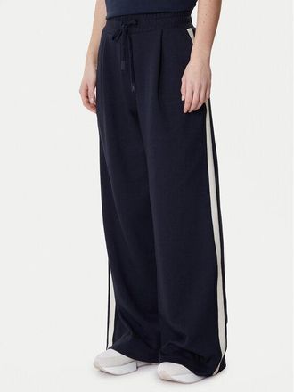 Max Mara Jogginghose Perdoni 2615781051 Dunkelblau Wide Leg