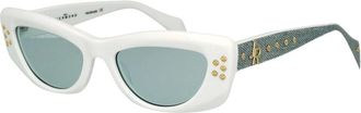 John Richmond Femme, Accessoires, Blanc, Taille: ONE Size Rwp22406Oc Lunettes de soleil &agrave; monture &eacute;paisse