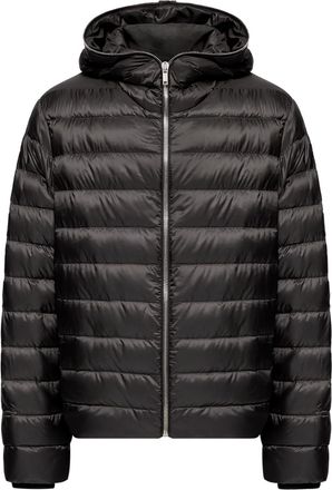 Rick Owens Moncler Doudoune Courte &Agrave; Capuche Ziplock, Unisexe, Noir, Taille: 0